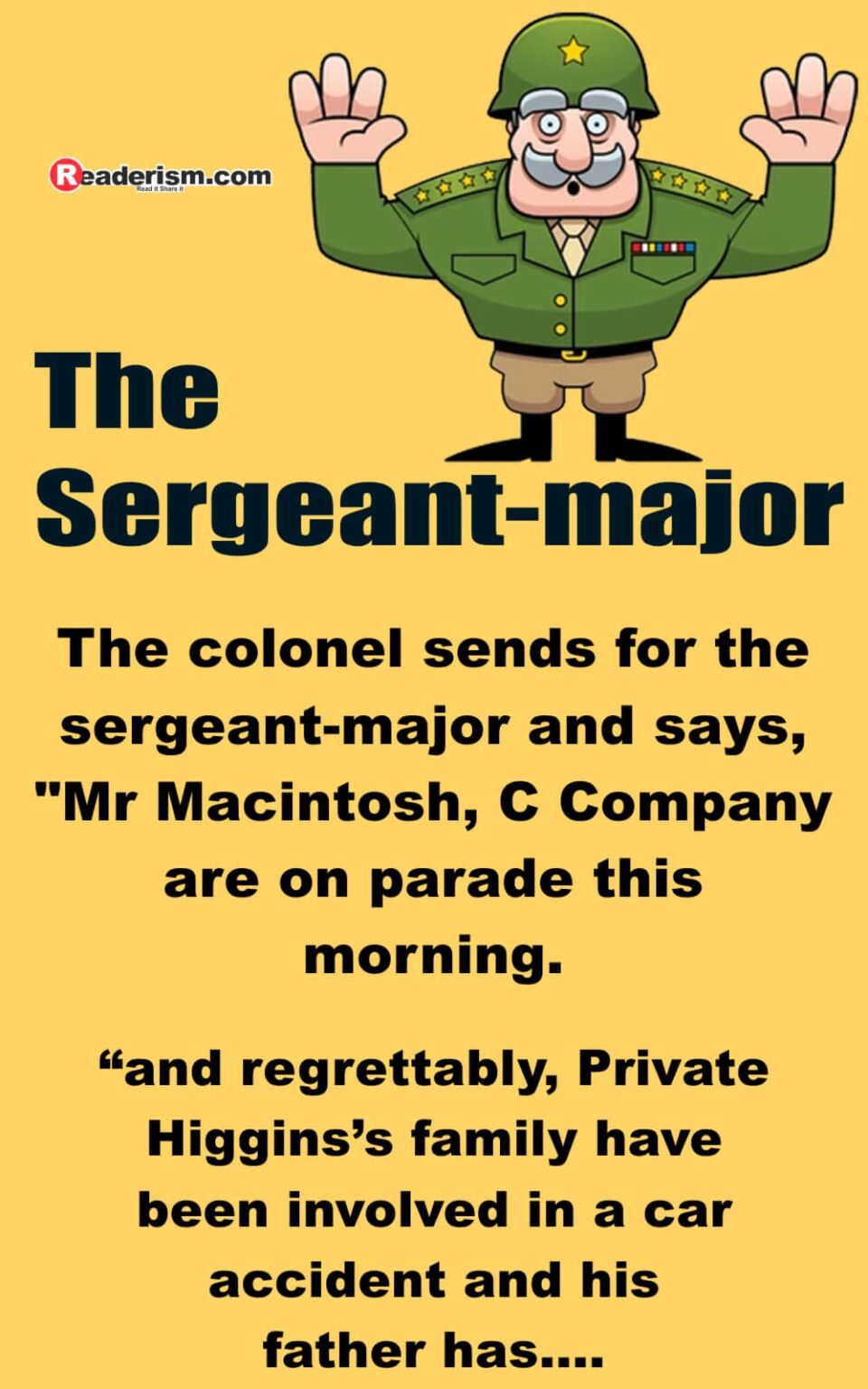 The Said Funny Story Of Sergeant major Funny Readerism Jokes the-said-funny-story-of-sergeant-major-funny-readerism-jokes